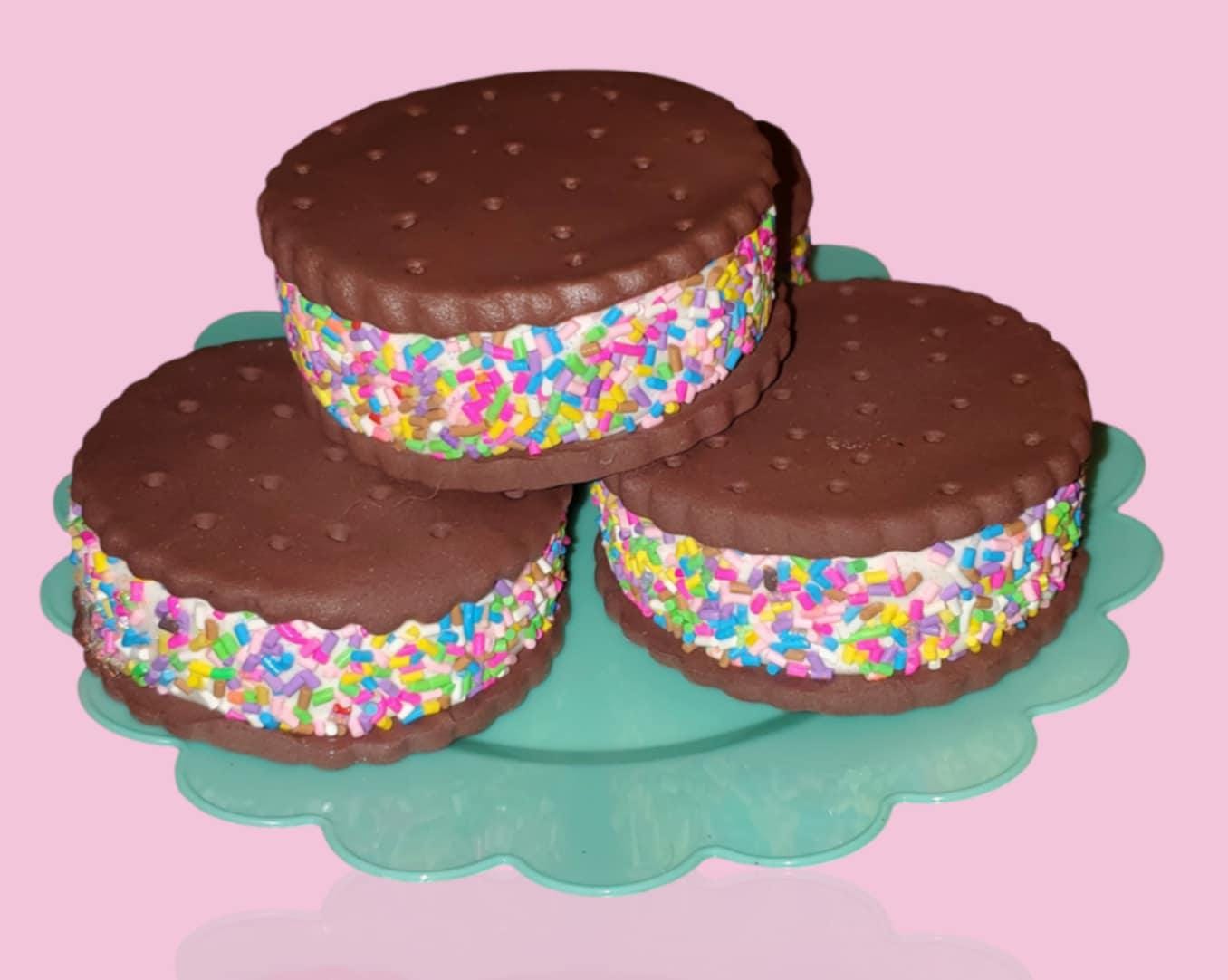 1 Handmade Sprinkled Whimsical Realistic Fake Faux Chocolate Flying ...