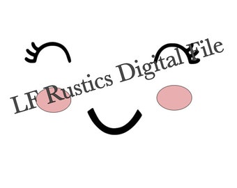 Marshmallow Face Svg - Etsy