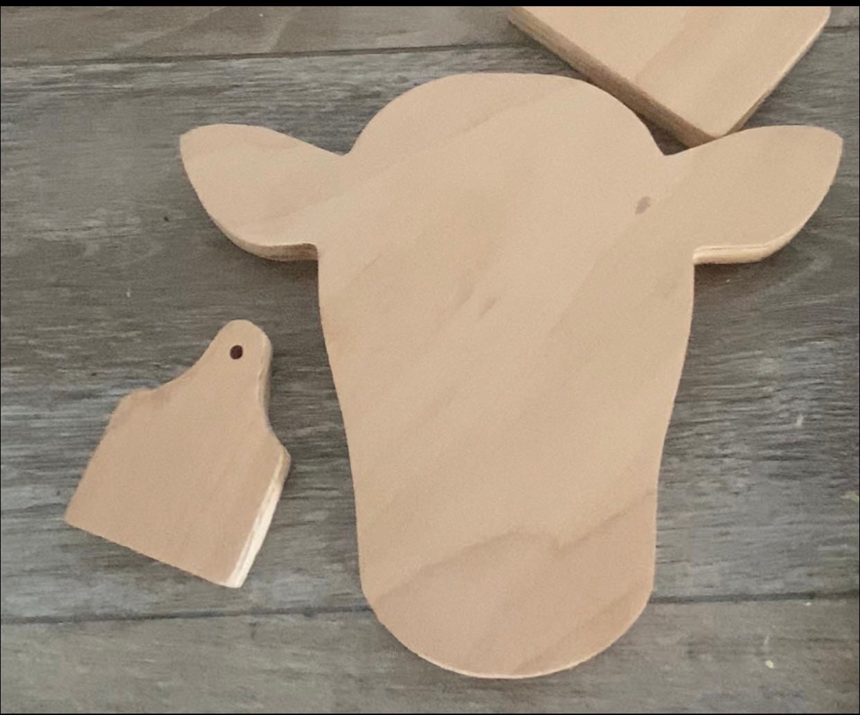 Craft Supplies & Tools 6'' Cow and Tag Wood Cut Outs|DIY|Craft Cut Outs ...