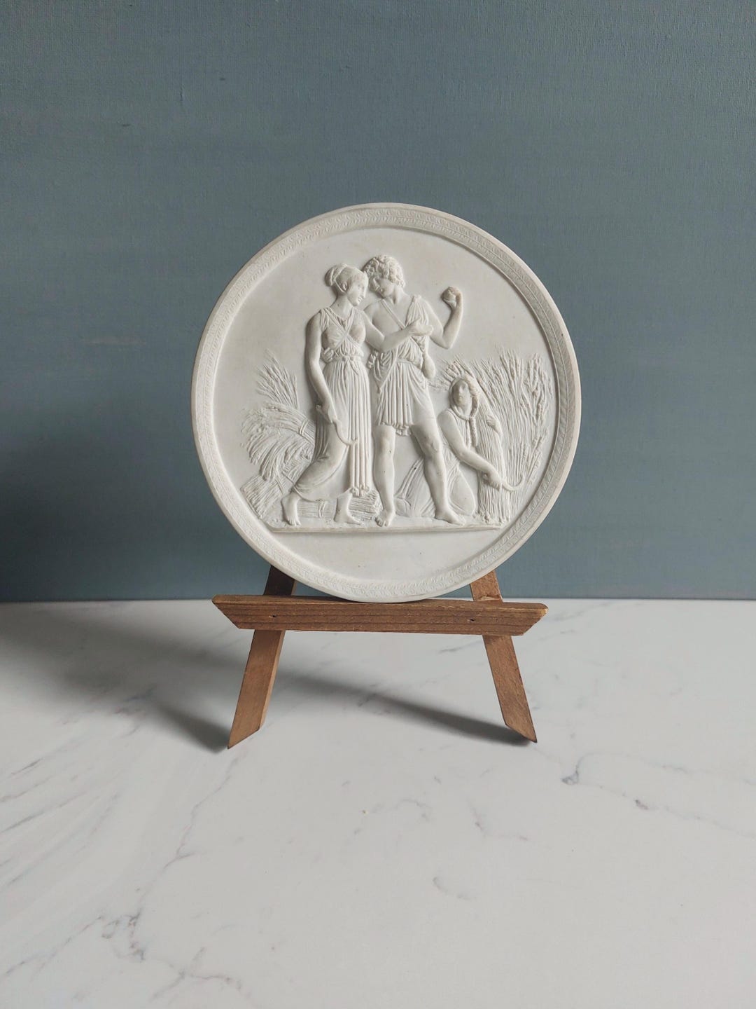 Antique Delph Bisque Plaque by Royal Copenhagen Circa 19th Century - Etsy