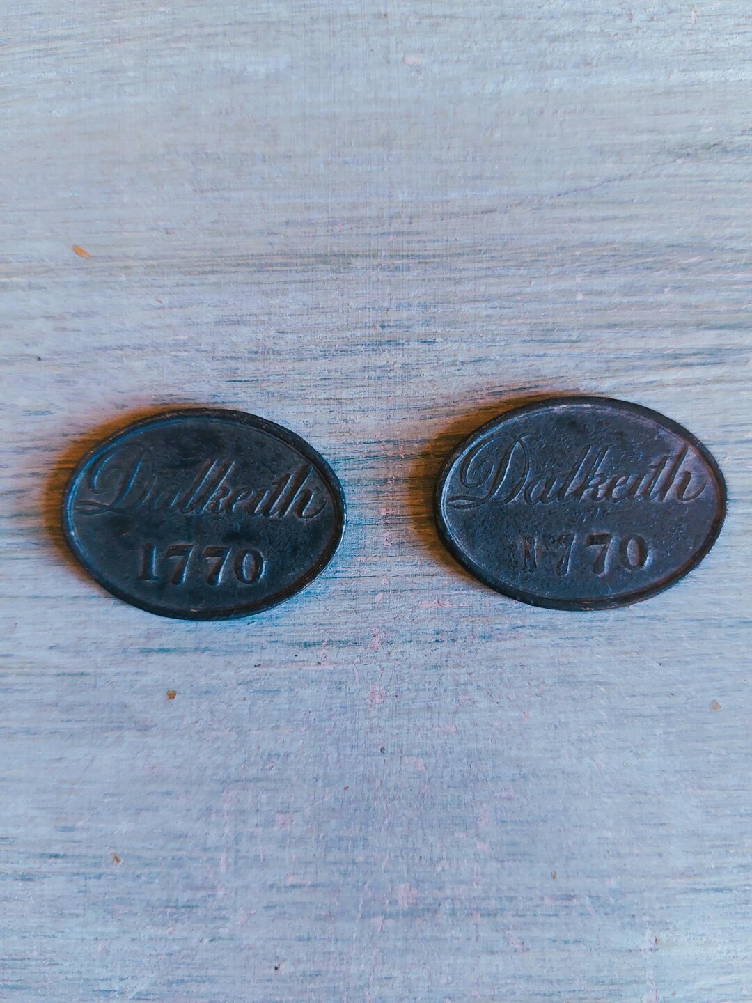 Two Georgian Antique Church Tokens Dalkeith 1770 - Etsy