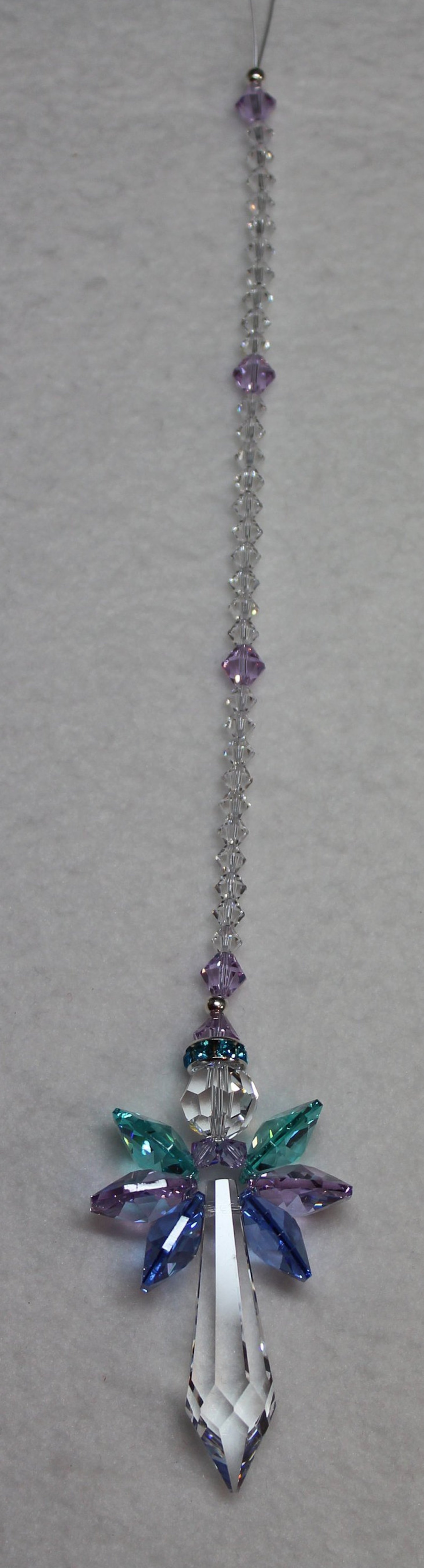 Beach Colors Guardian Angel Sun Catcher Made With Swarovski | Etsy