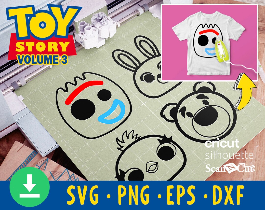 Toy Story Volume 3 SVG Files for Cricut, Silhouette, Scanncut. Instant ...