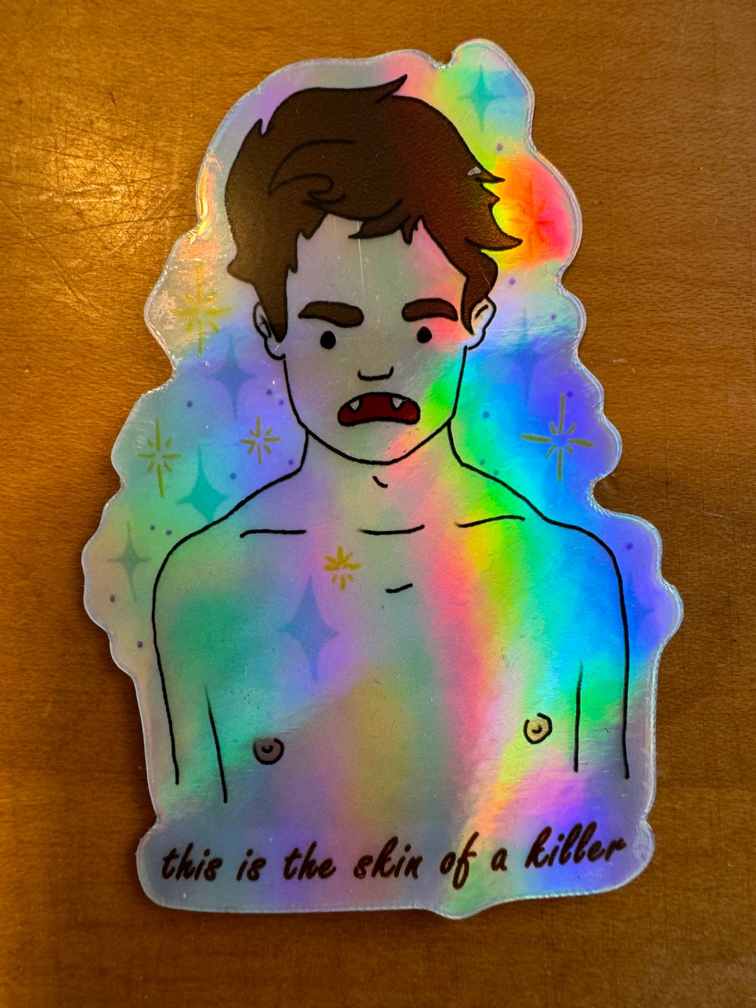 Twilight This is the Skin of a Killer Holographic Sticker - Etsy