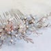 Something Blue Bridal Comb, Bridal Comb, Wedding Comb, Crystal Comb ...