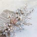 Something Blue Bridal Comb, Bridal Comb, Wedding Comb, Crystal Comb ...
