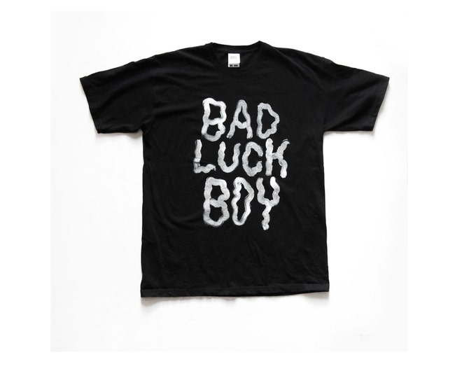 T-SHIRT bad Luck Boy / / Handmade / Unique Room - Etsy