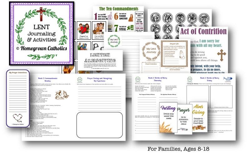 Lent Journey Digital File - Etsy