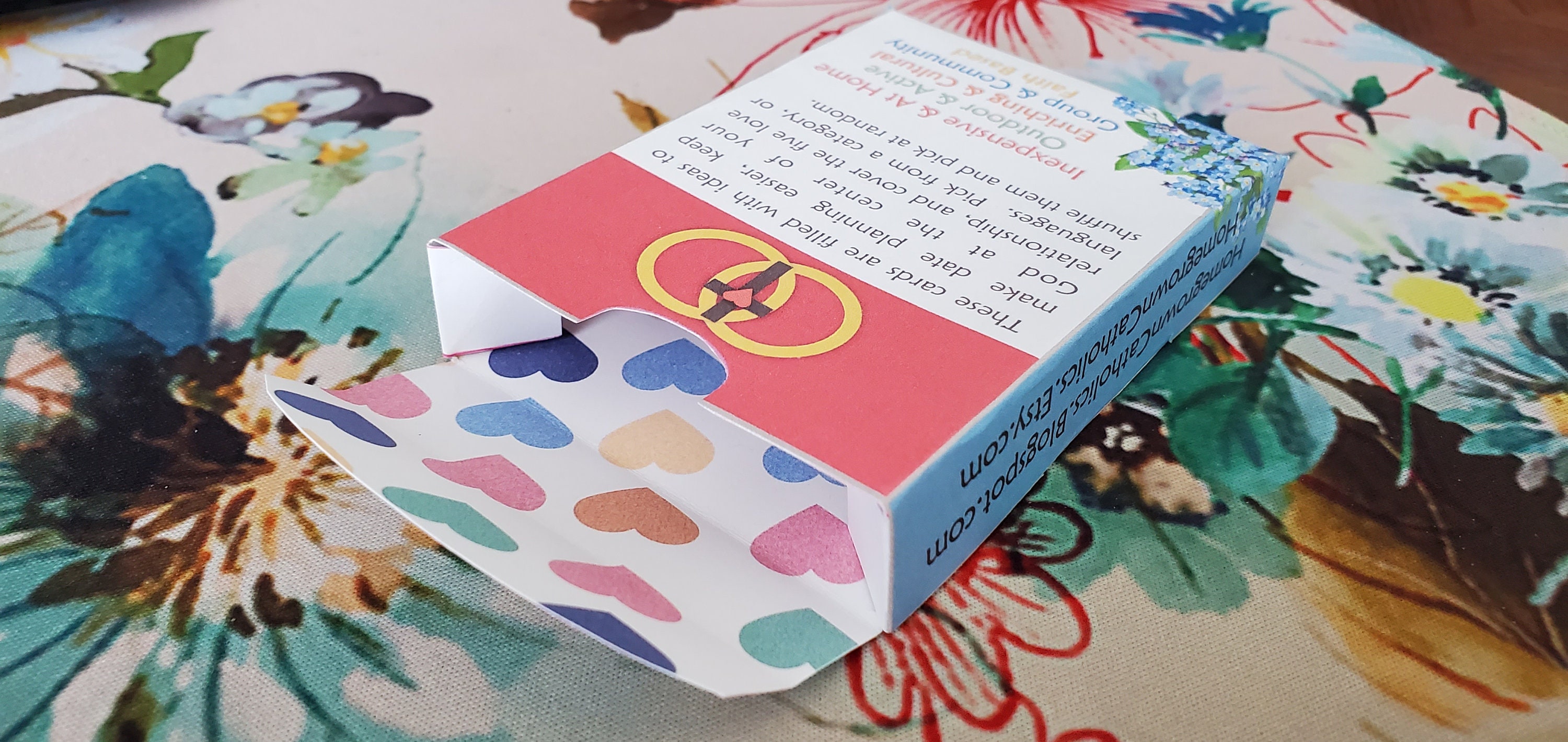 Catholic Date Cards - Floral - Etsy