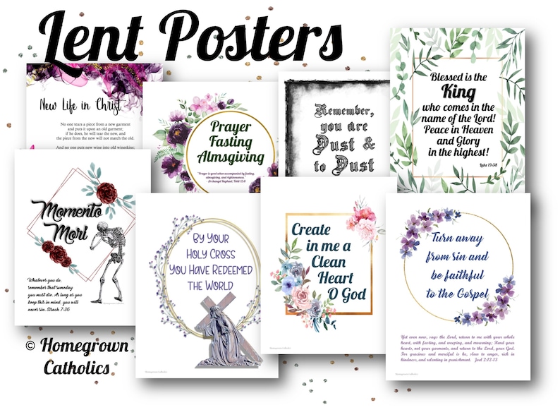 Lent Posters - Digital File - Etsy