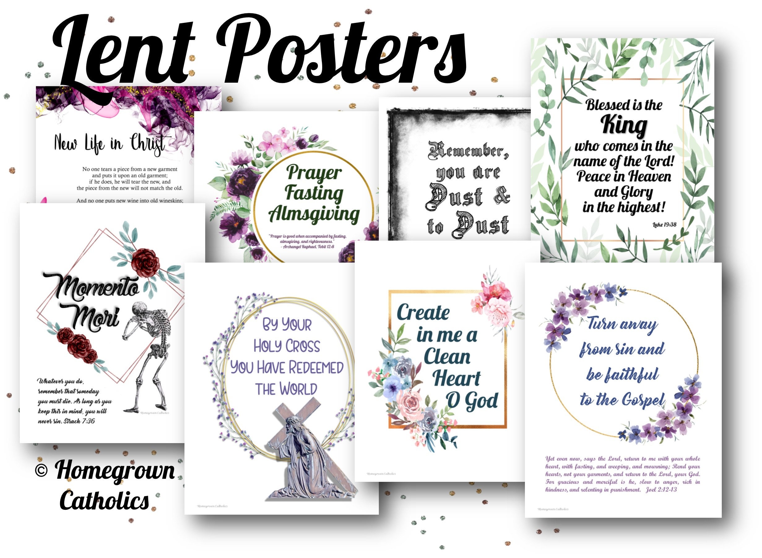 Lent Posters - Digital File - Etsy