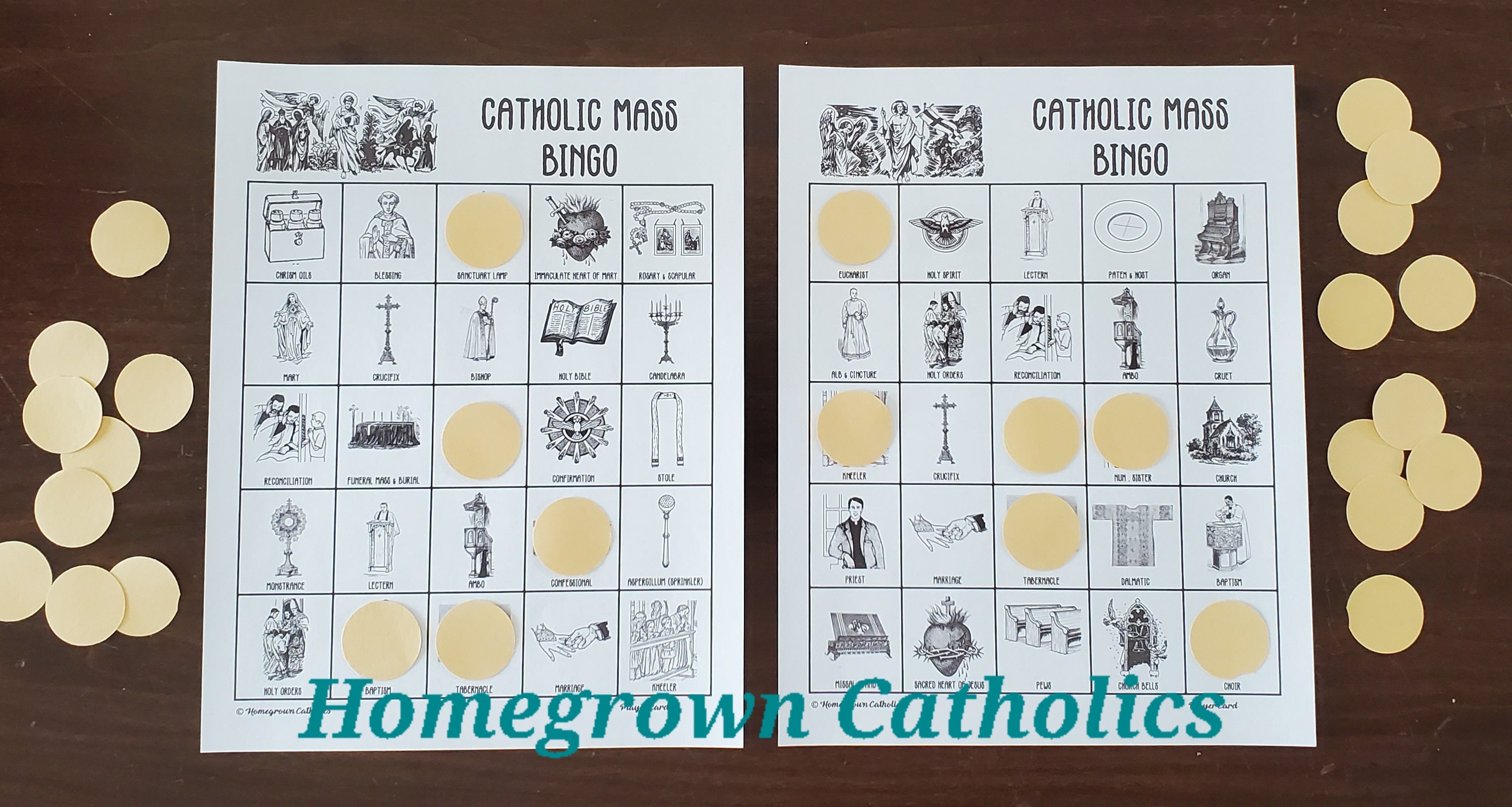 Catholic Mass Bingo Instant Download - Etsy