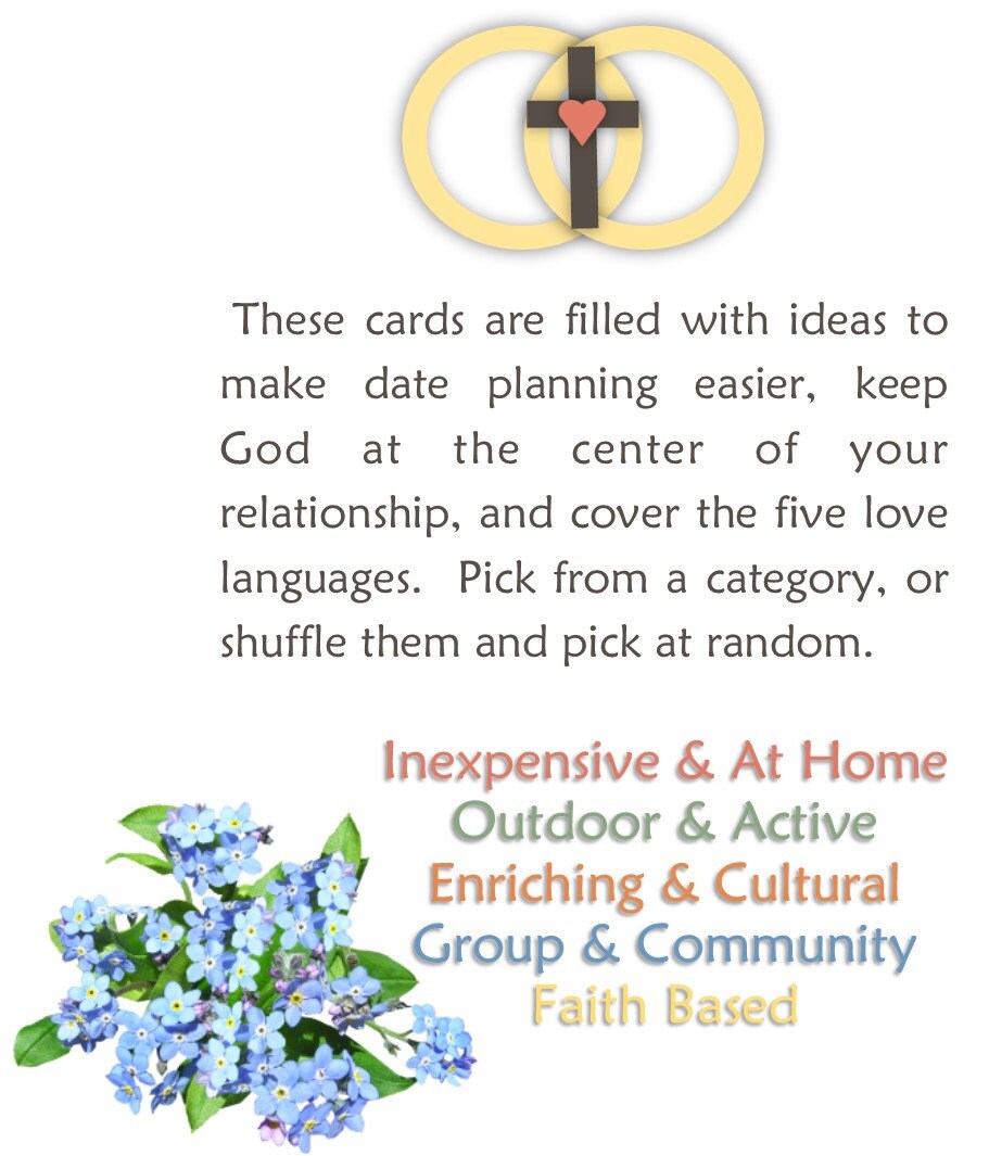 Catholic Date Cards - Floral - Etsy