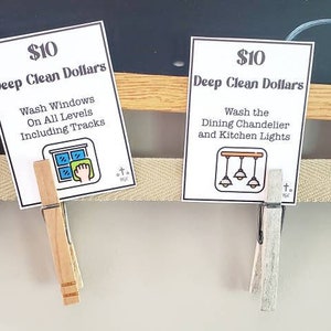 Housekeeping Chore Cards - Etsy