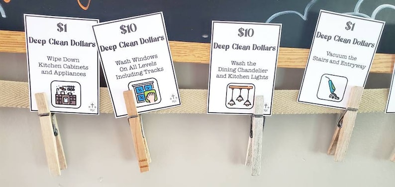 Housekeeping Chore Cards - Etsy