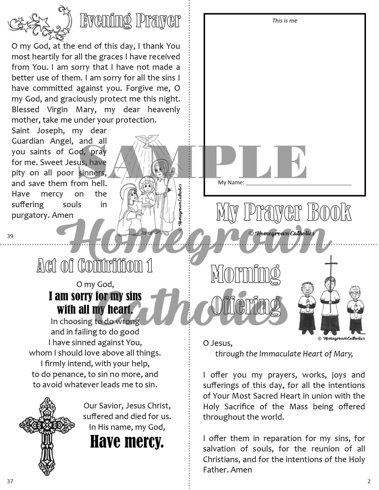 Children's Prayer Book PDF File - Etsy