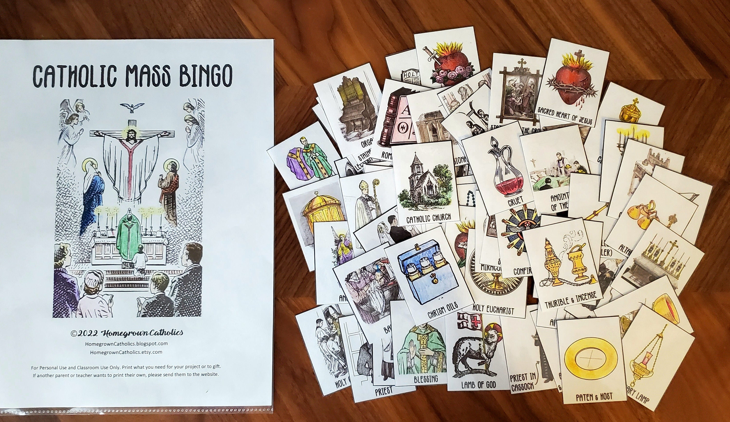 Catholic Mass Bingo Instant Download - Etsy