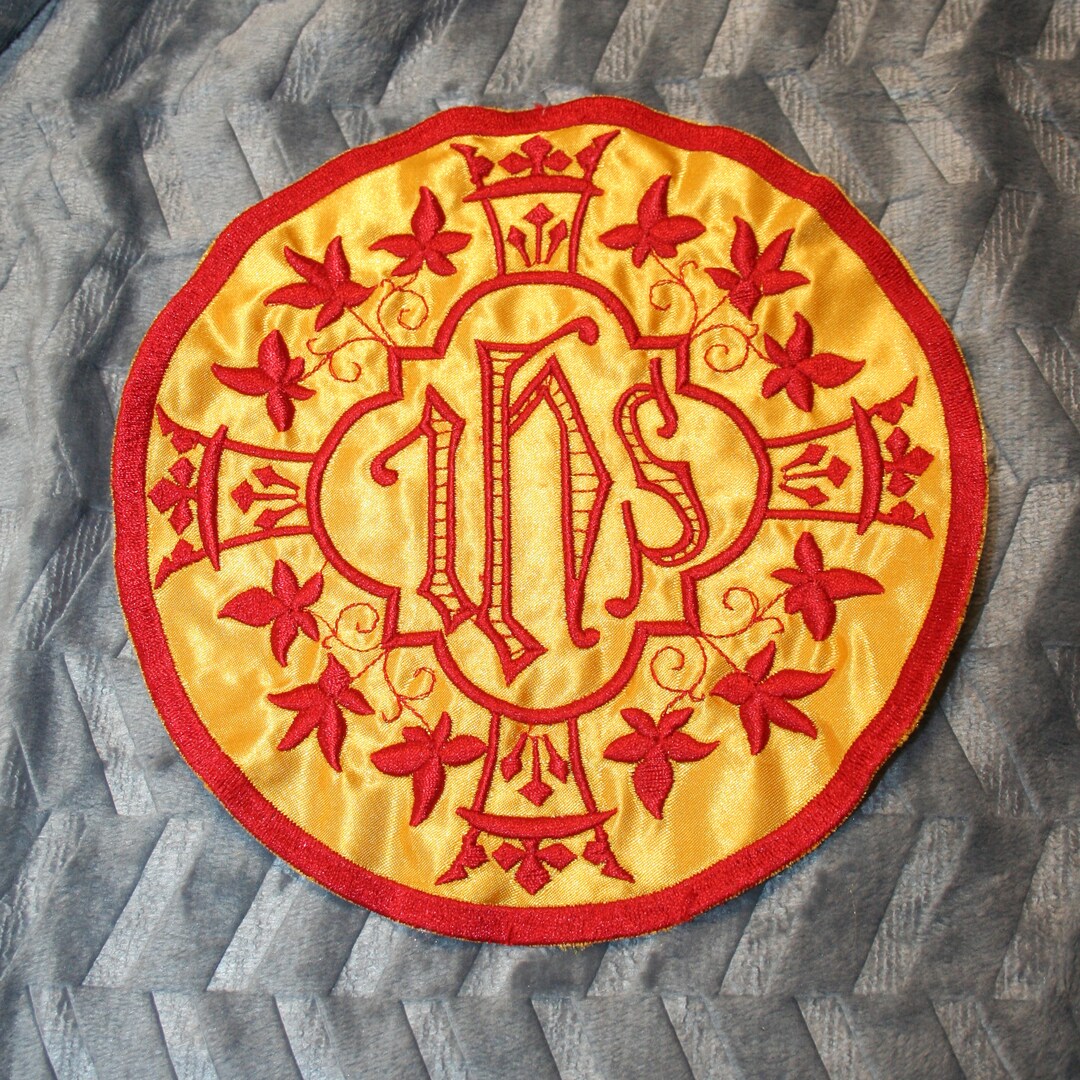Gold & Red IHS Applique - Etsy