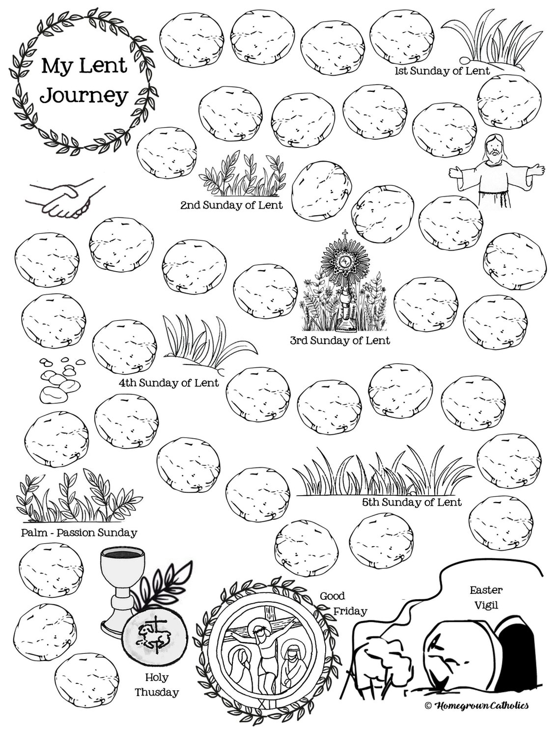 Lent Journey Digital File - Etsy