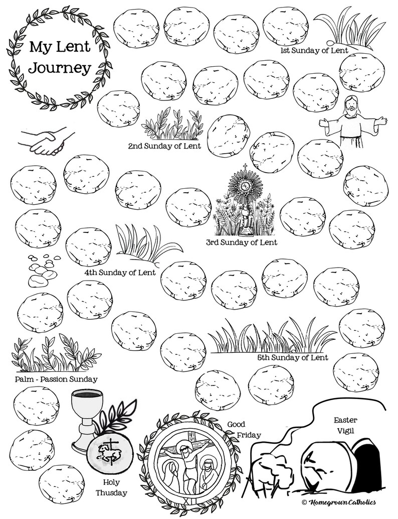Lent Journey Digital File - Etsy