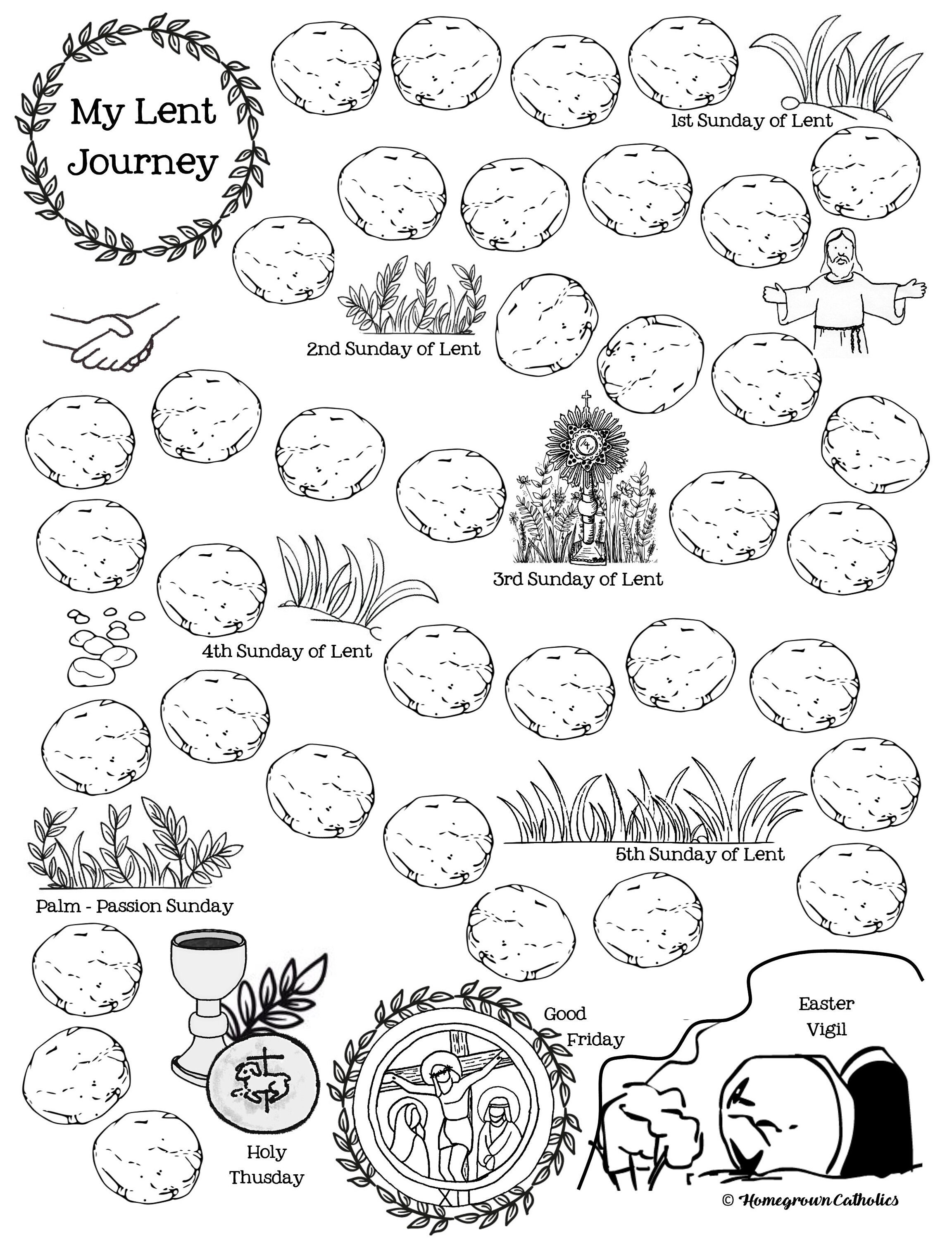 Lent Journey Digital File - Etsy