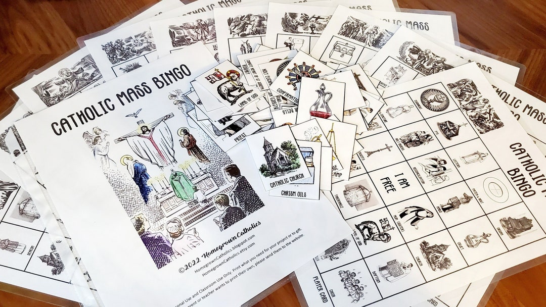 Catholic Mass Bingo Instant Download - Etsy