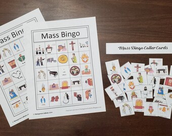 Catholic Mass Bingo - Etsy