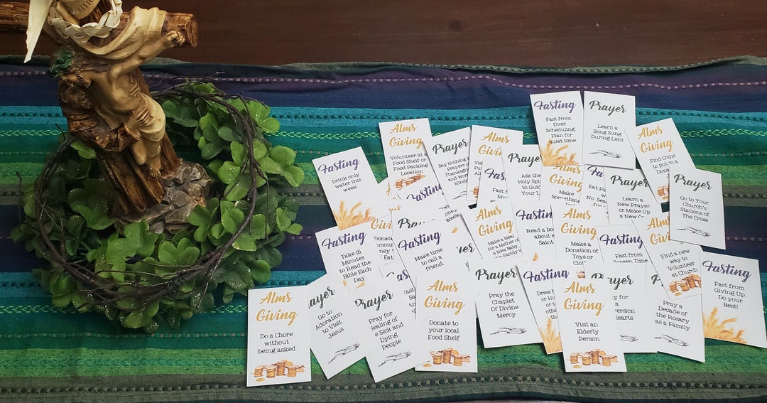 Lent Pray-fast-alms Instant Download - Etsy