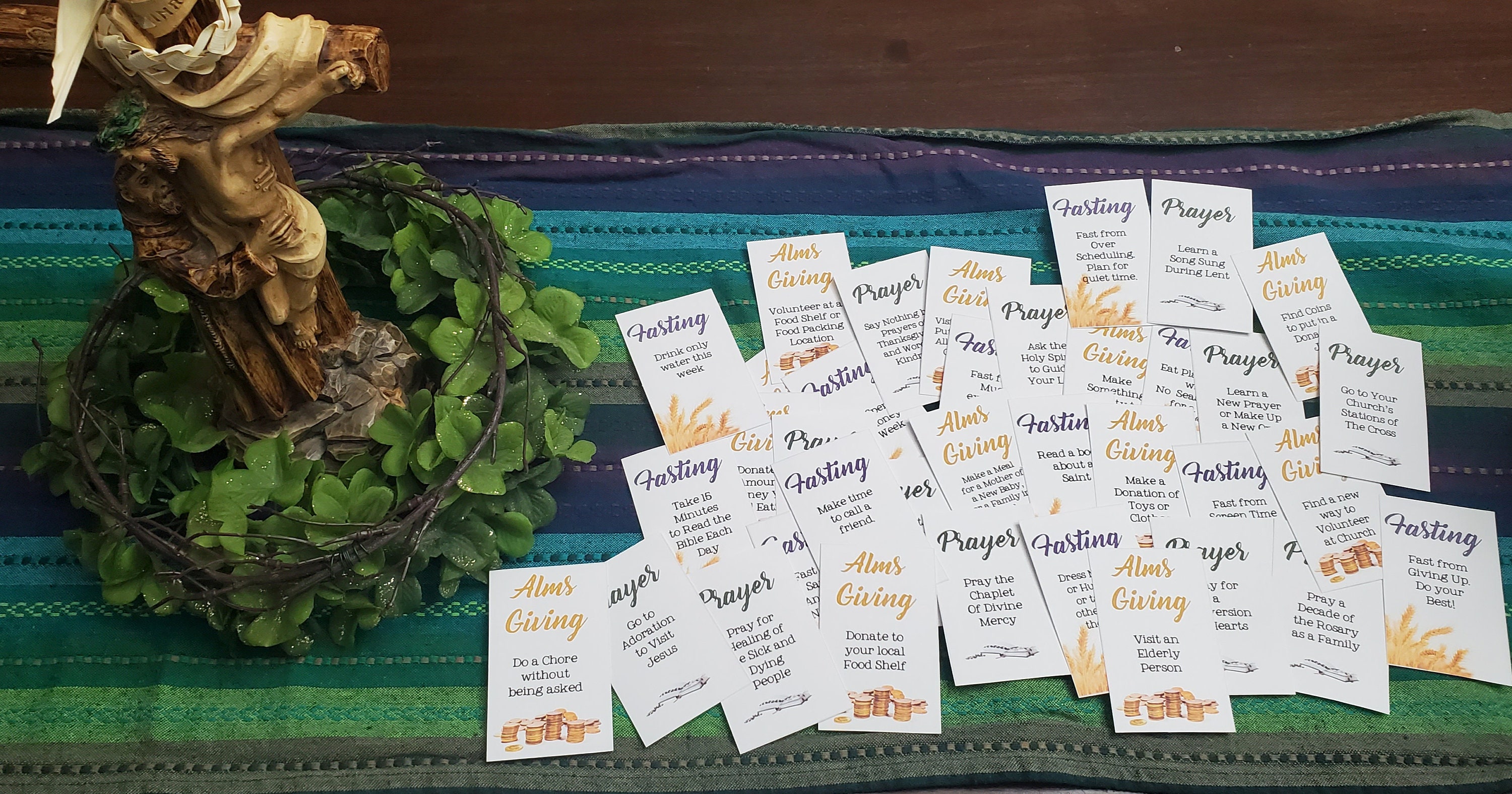 Lent Pray-fast-alms Instant Download - Etsy