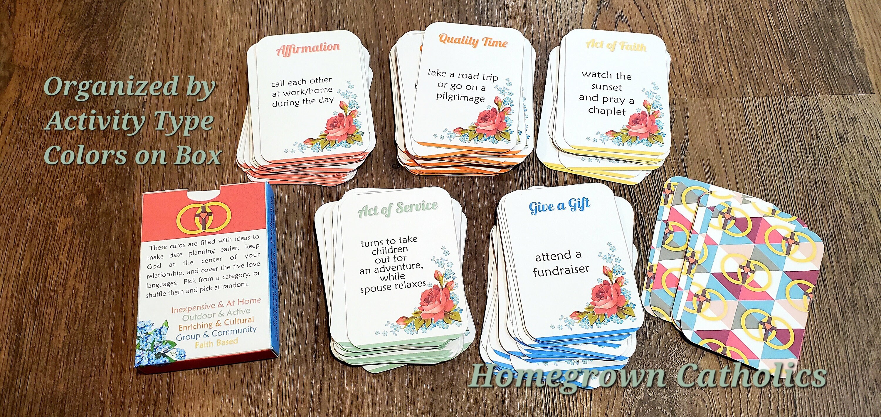 Catholic Date Cards - Floral - Etsy