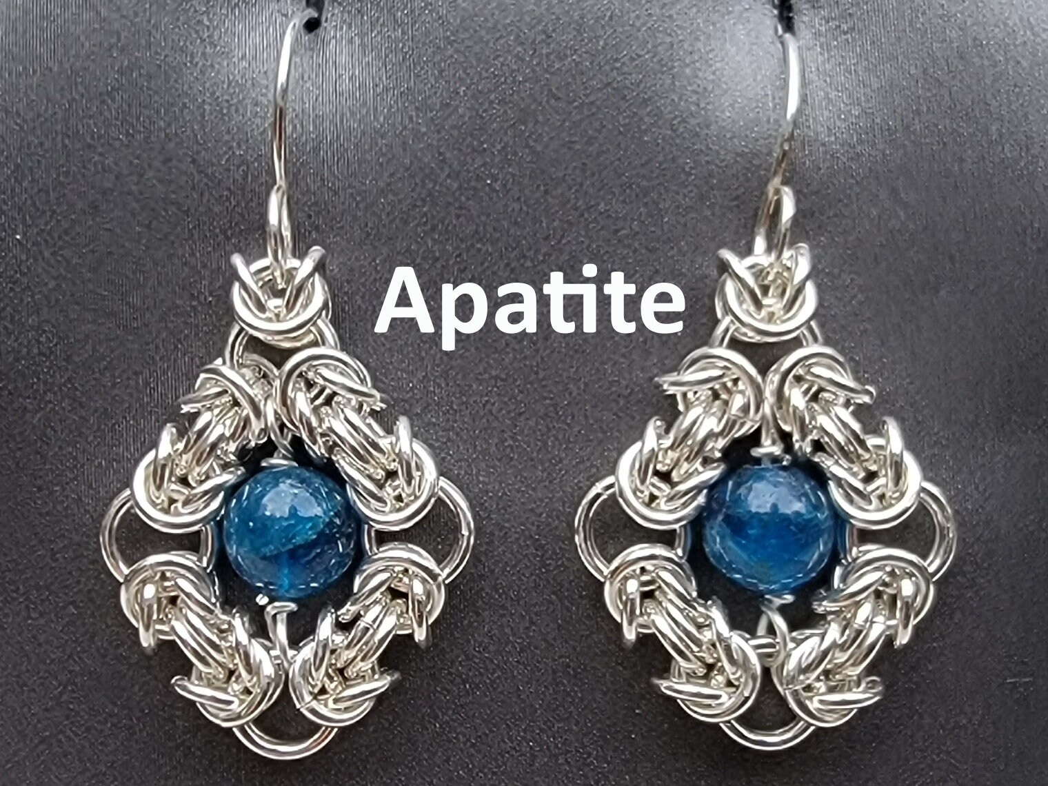 Byzantine Eye Chainmail Earrings