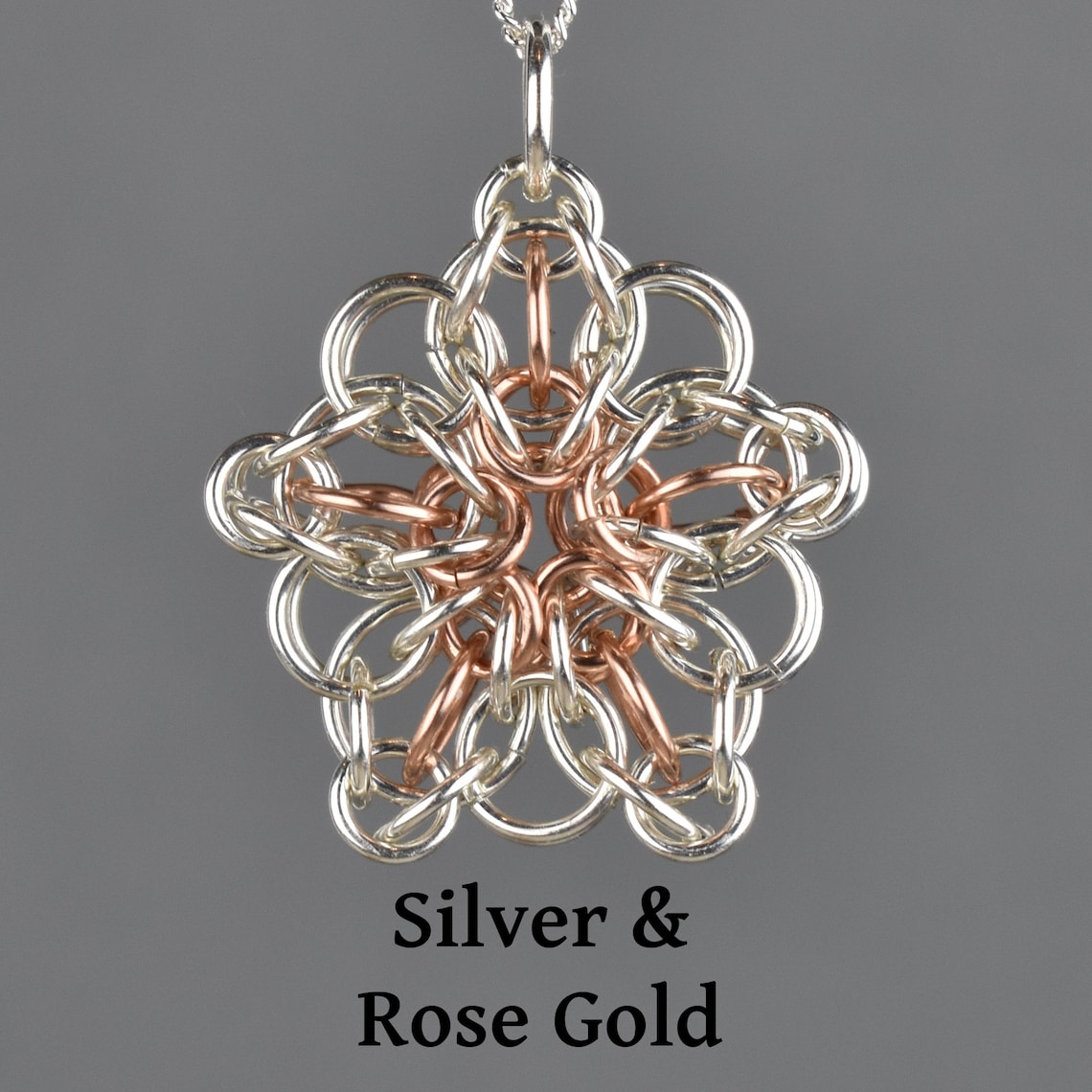 Celtic Star Chainmail Pendant Large - Etsy