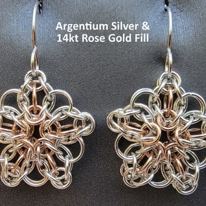 Celtic Star Chainmail Earrings - Etsy