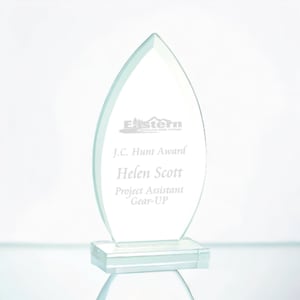 Engraved Oval Glass Award Personalized End of the Year Glass Awards ...