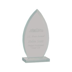 Engraved Oval Glass Award Personalized End of the Year Glass Awards ...