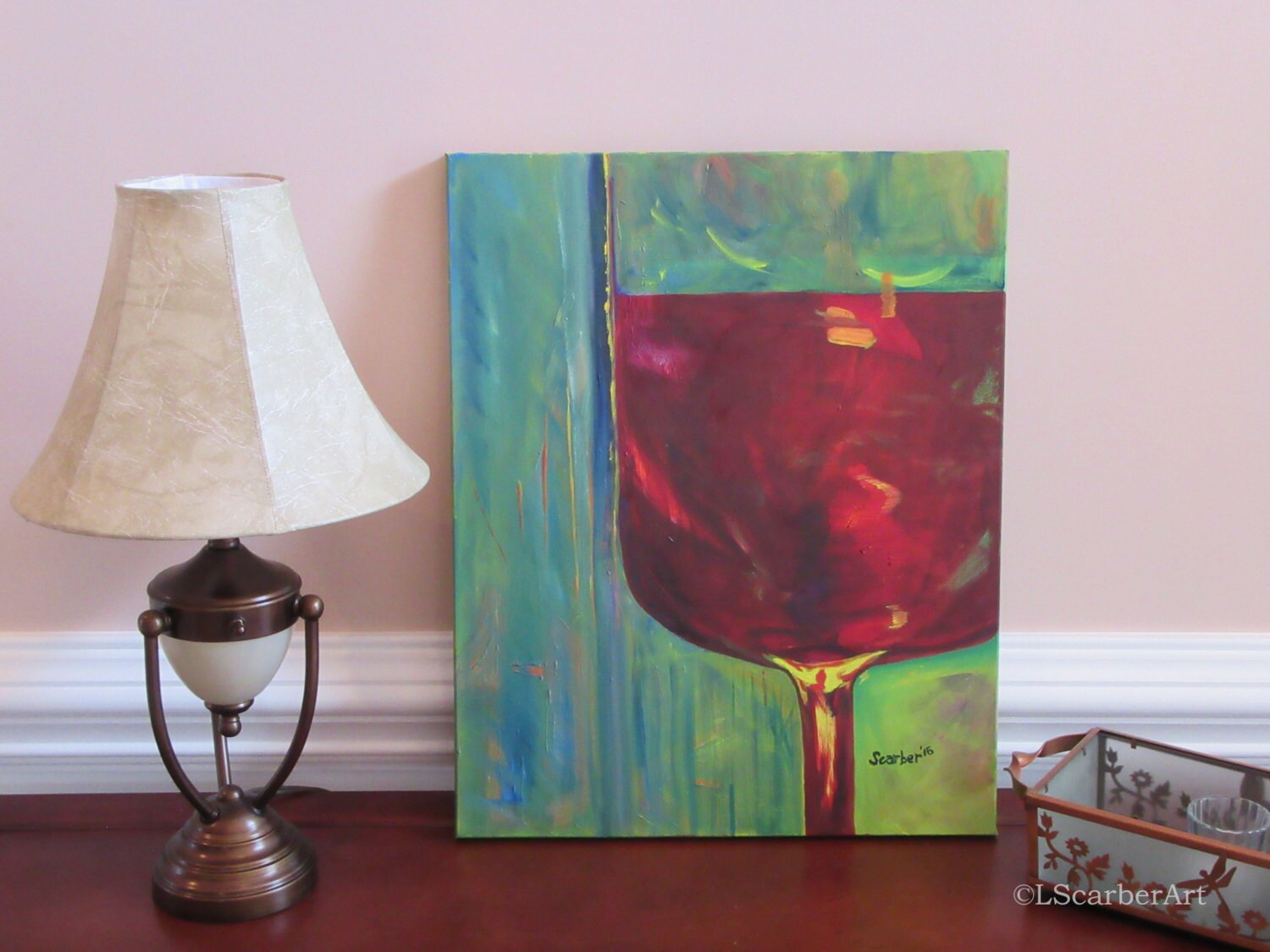 Claret Abstract Original Oil on Canvas Painting Wine - Etsy