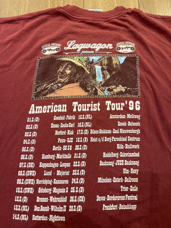 90’s Lagwagon Shirt 1996 Tour 3/4 Sleeves Size XL Bas… - Gem