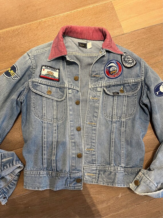 Vintage Lee denim jacket Small surf patches Rick Brew… - Gem