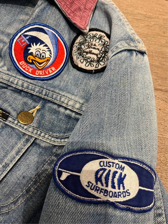 Vintage Lee denim jacket Small surf patches Rick Brew… - Gem