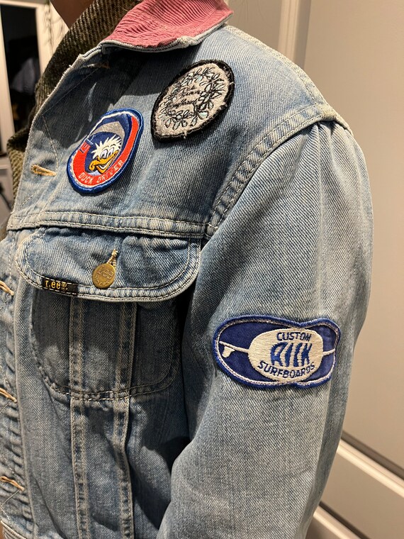 Vintage Lee denim jacket Small surf patches Rick Brew… - Gem