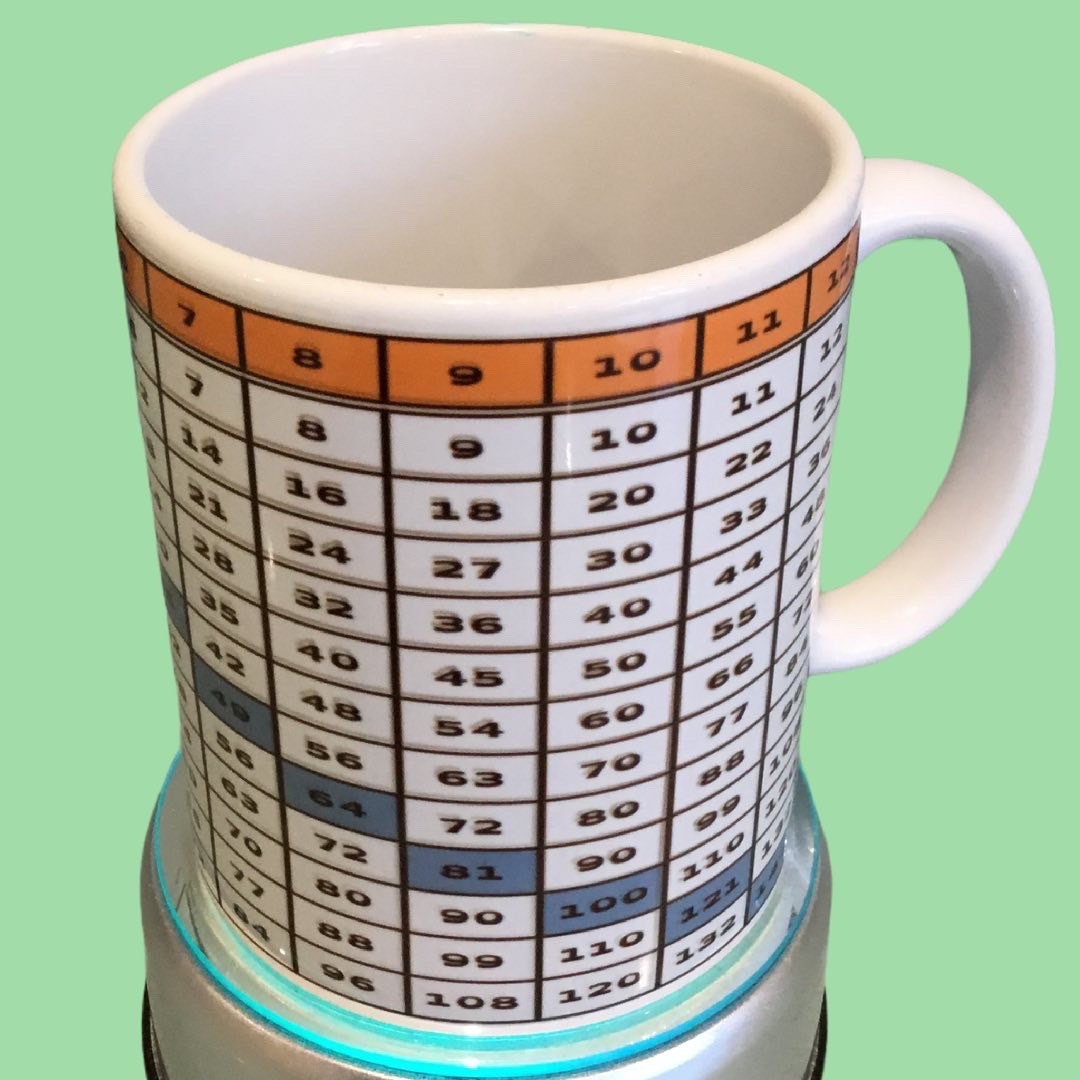 MULTIPLICATION EDUCATIONAL Mug Gift for Kids, Maths Time Table Home ...