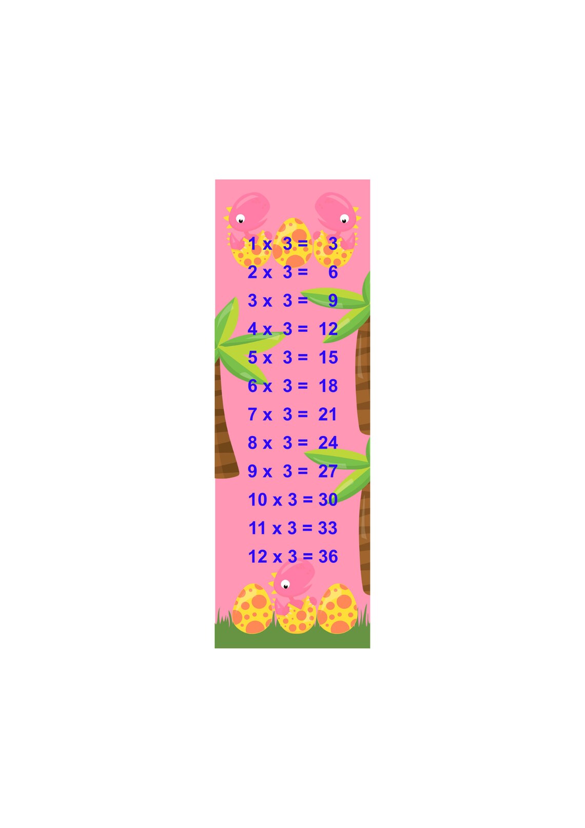 Three 3 Times Table Teaching Resource Bookmark For Kids Etsy UK three-3-times-table-teaching-resource-bookmark-for-kids-etsy-uk