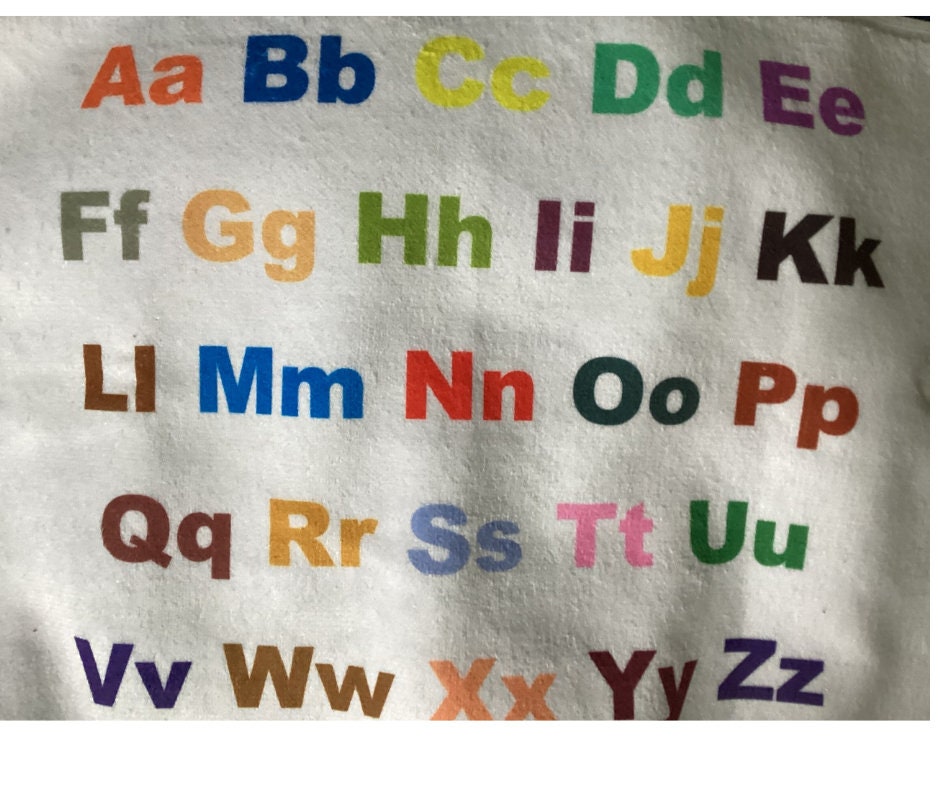 Alphabet Gifts for Preschool Nursery Kids, ABC Cloth With Colourful ...