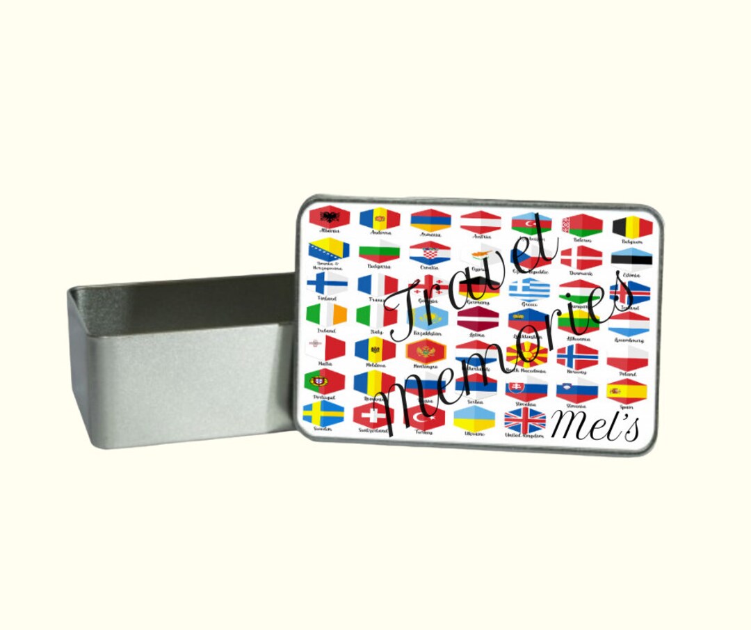 Flags From Around the World Storage Tin, Adventures From Travelling ...