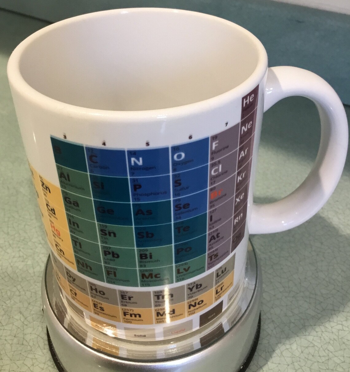 PERIODIC SCIENCE MUG, Chemistry Educational Gift, Periodic Table of ...