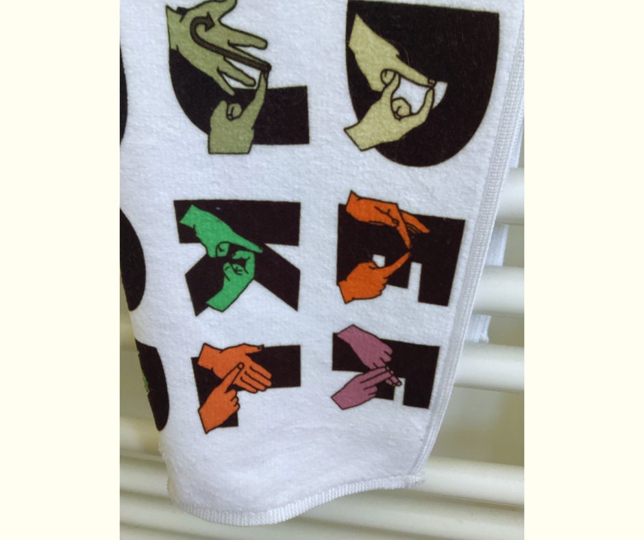 Unique BSL Tea Towel: Enhance Your Kitchen Decor, Bond With the Kids ...