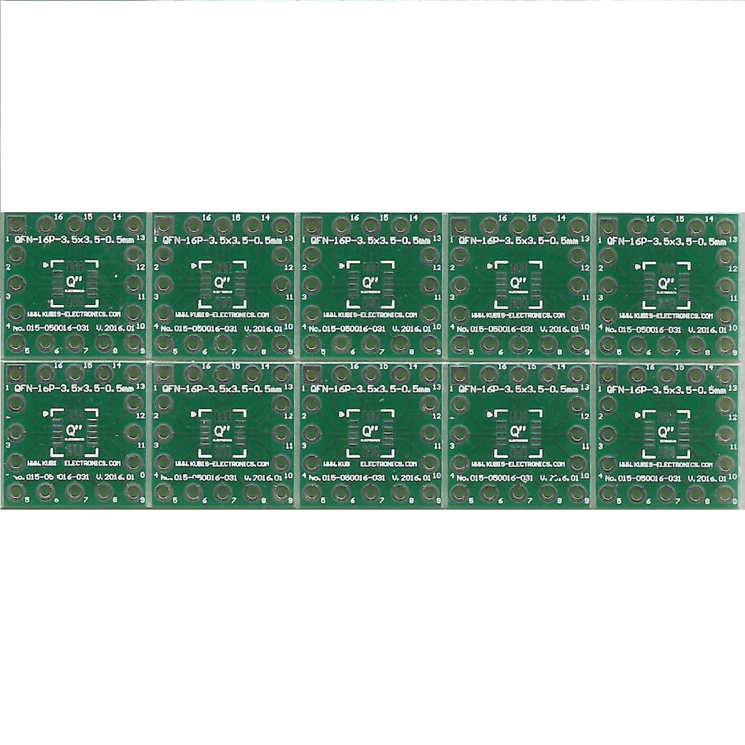 10 PCS. - Adaptateur PCB QFN16-3.5x3.5 0.50mm à 4 x IDC1x3. - Etsy France
