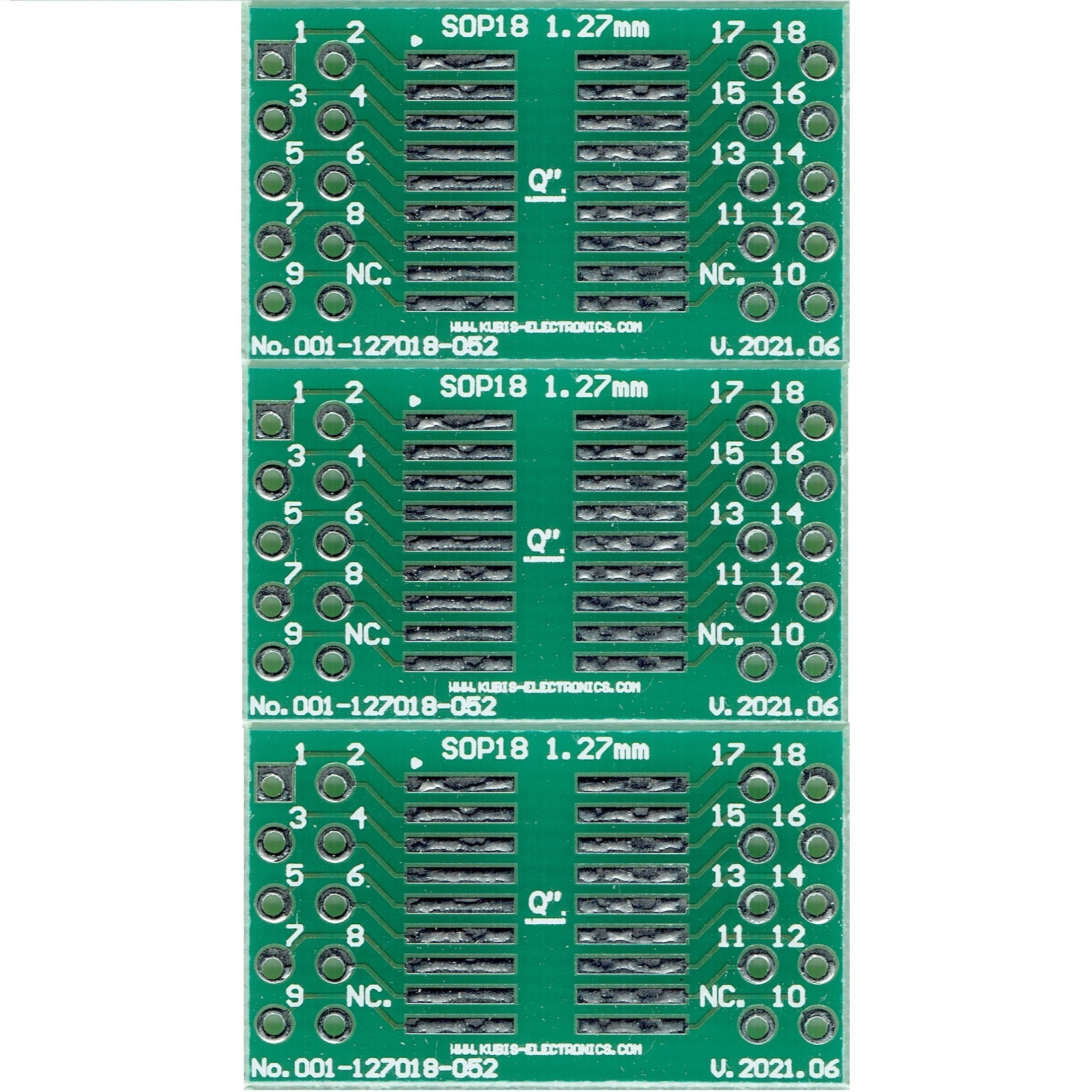 3 PC. Adaptador PCB SO18,SOP18,SOIC18 1.27mm a 2 x IDC2x5. - Etsy España