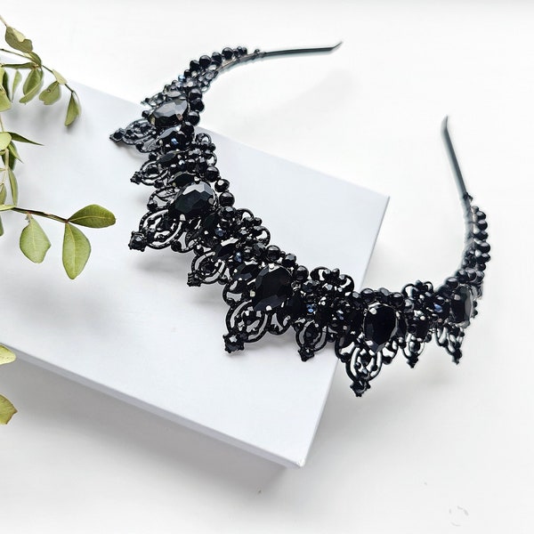 Black Tiara - Etsy