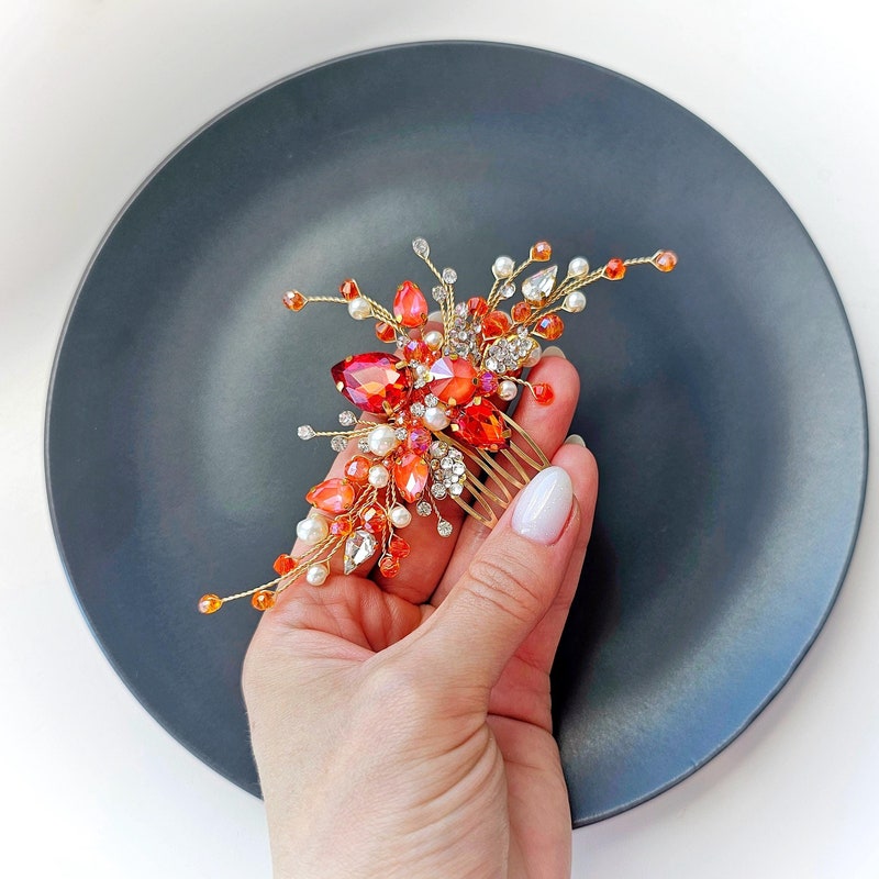 Burnt Orange Crystal - Etsy